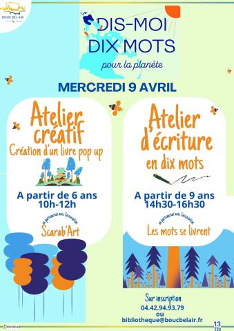 Dis-moi dix mots - Bibliothèque de Bouc Bel Air